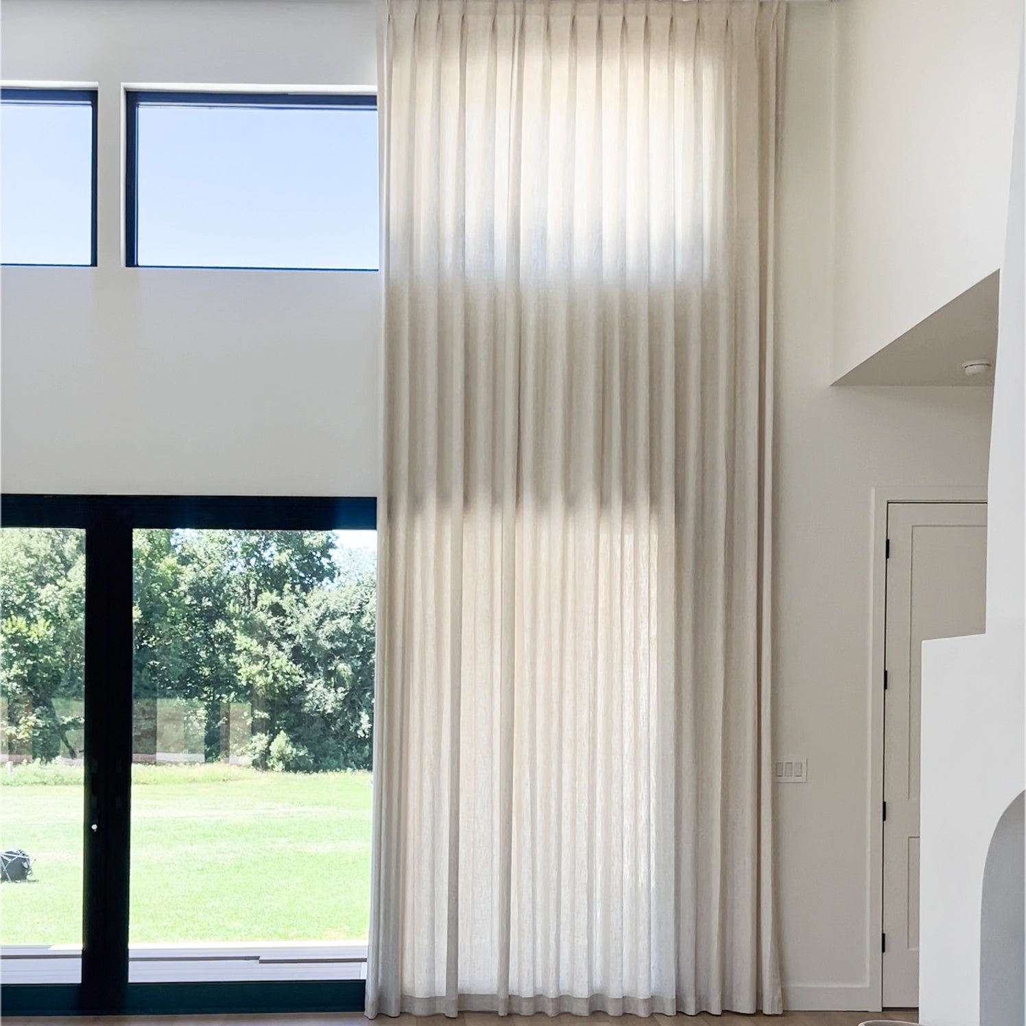 Nina Linen Blend Drapery Pleat – Elegant Light Filtering Curtains for ...